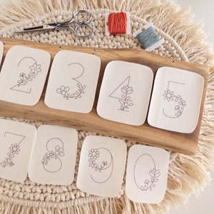 Numbers Embroidery Designs | Stick and Stitch Embroidery Floral Number ...