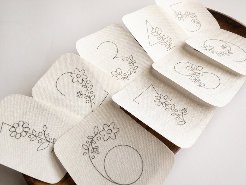 Numbers Embroidery Designs Stick and Stitch Embroidery - Etsy