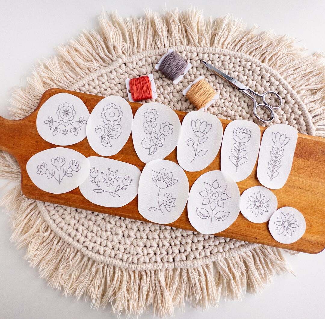 Folk Flower Embroidery Designs | Scandinavian Stick and Stitch ...