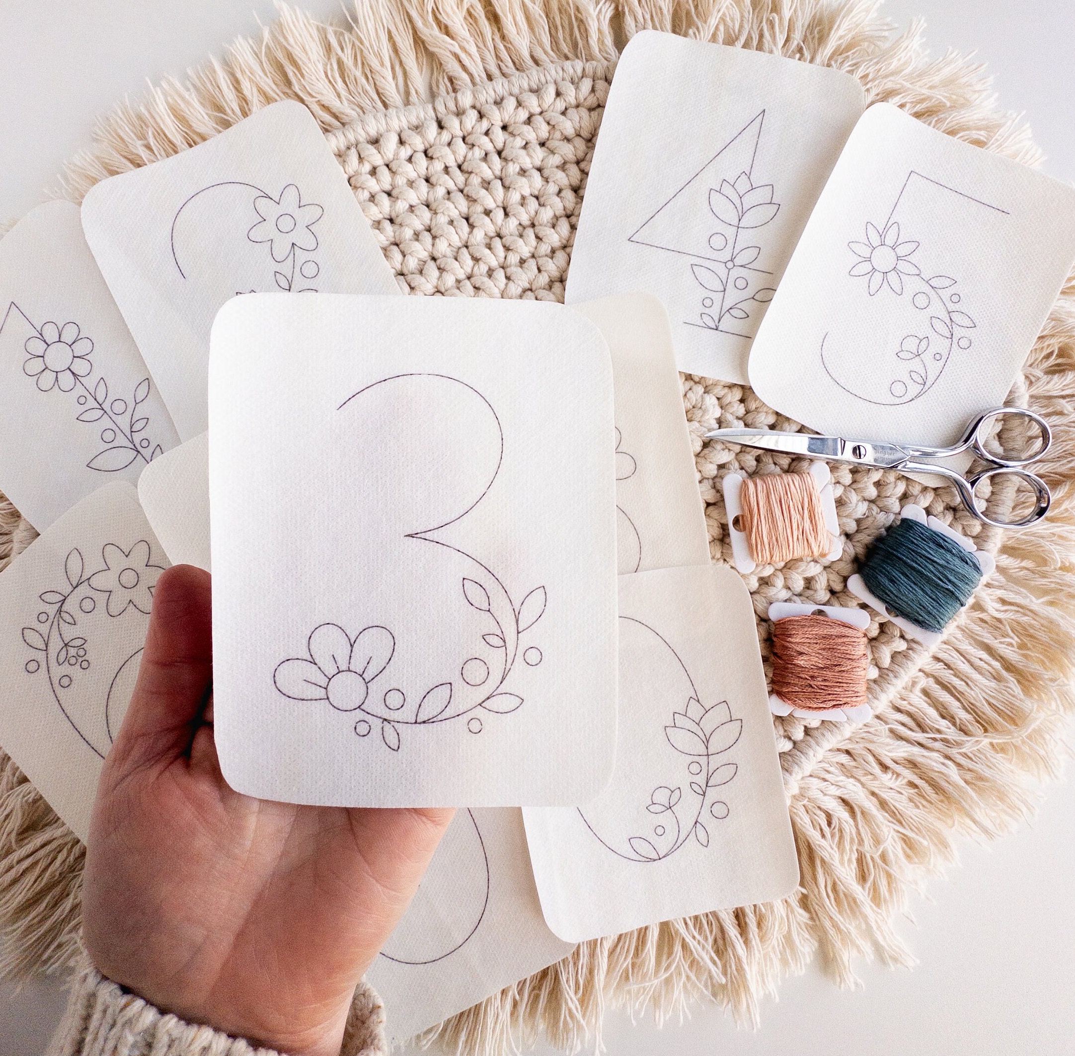 Large Table Number Embroidery Designs Stick and Stitch Embroidery ...