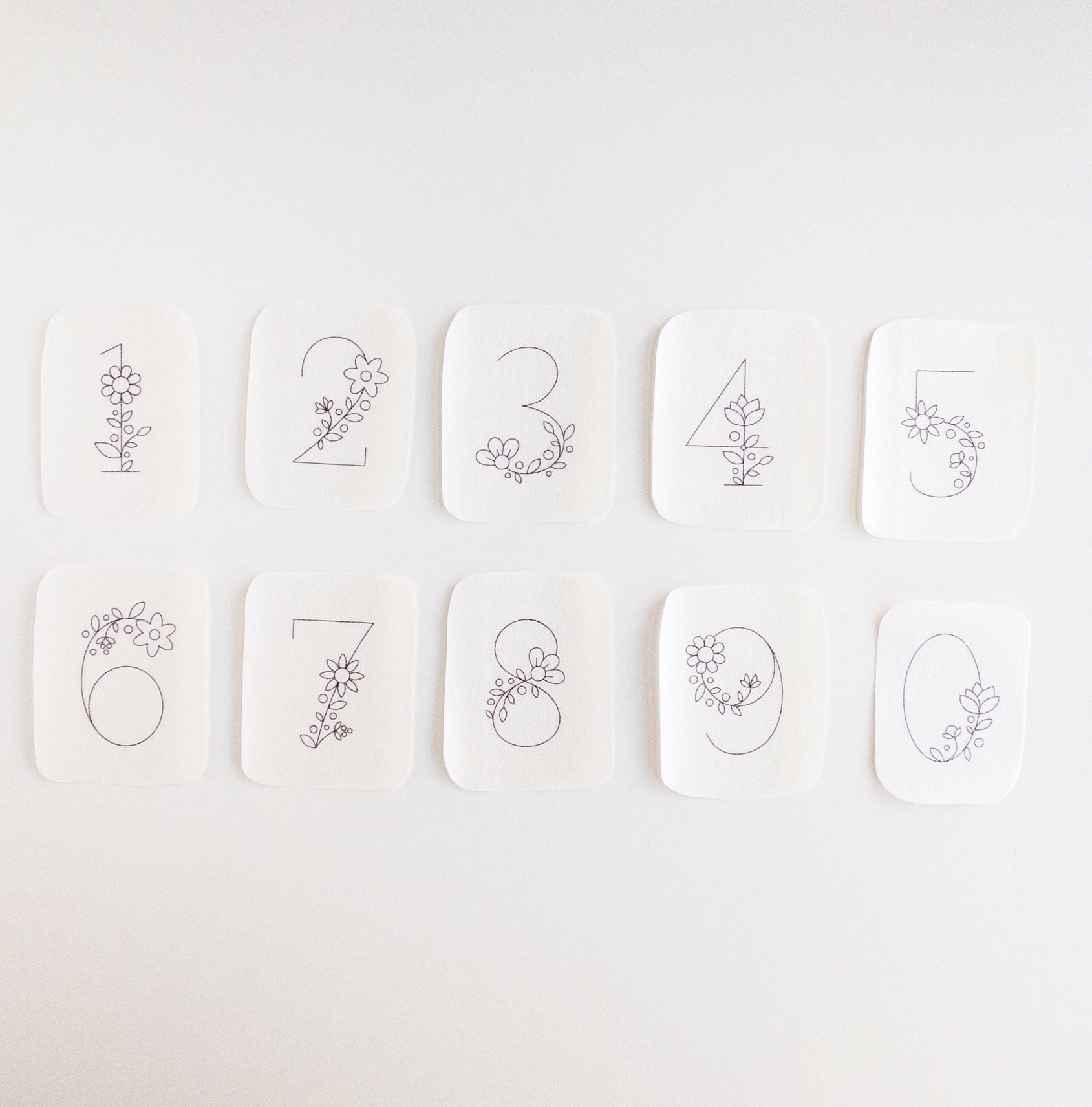 Large Table Number Embroidery Designs Stick and Stitch Embroidery ...