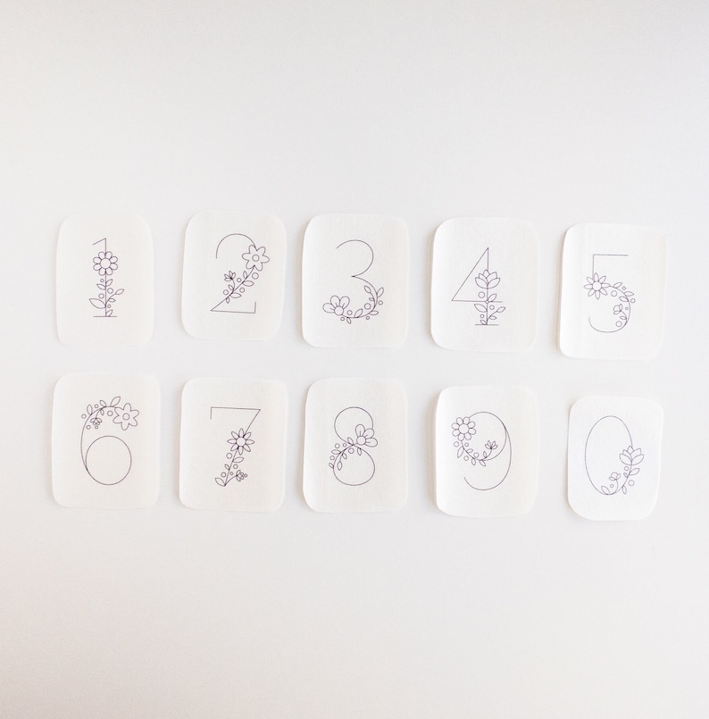 Numbers Embroidery Designs | Stick and Stitch Embroidery Floral Number ...