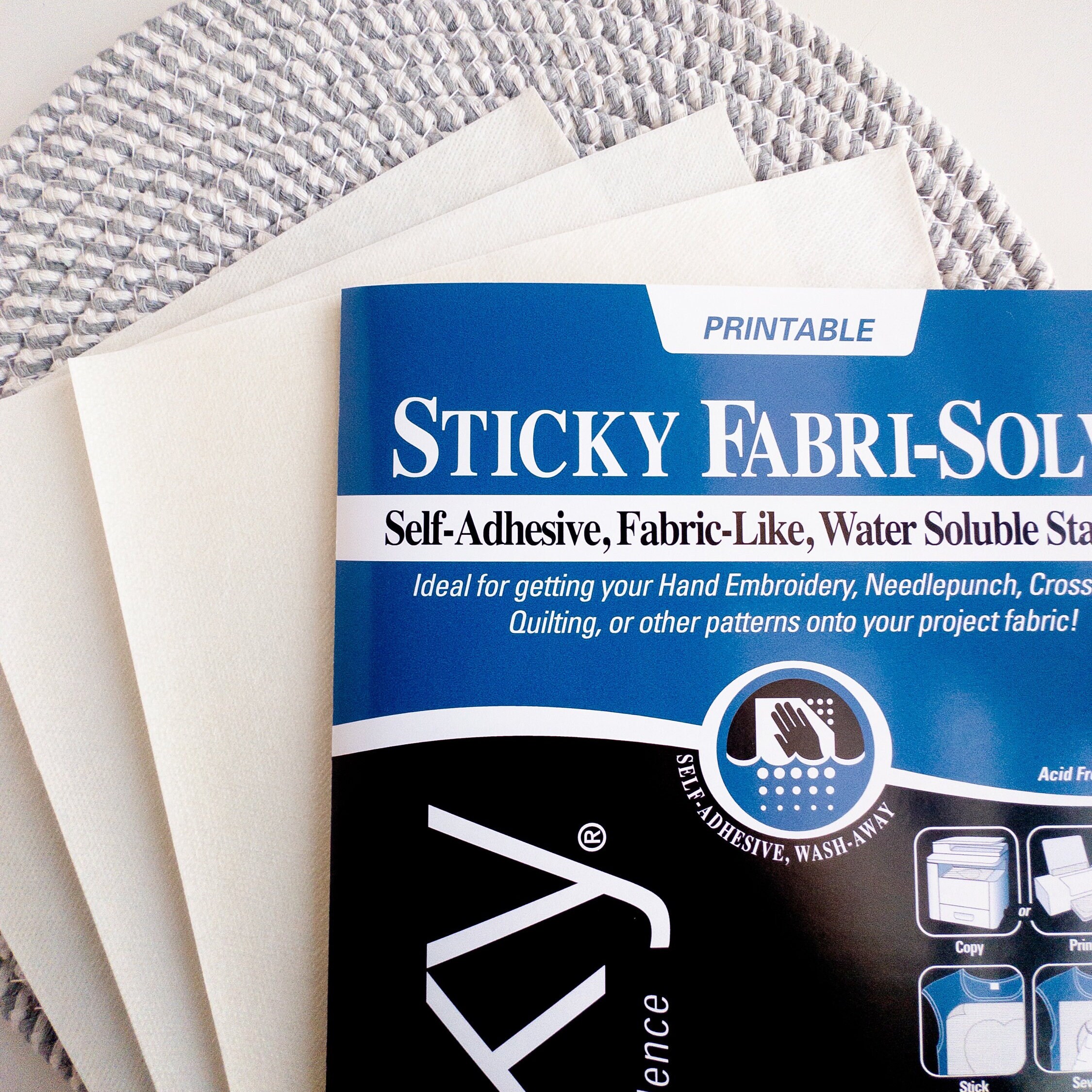 Stick and Stitch Paper | Printable Embroidery Transfers | Dissolvable ...
