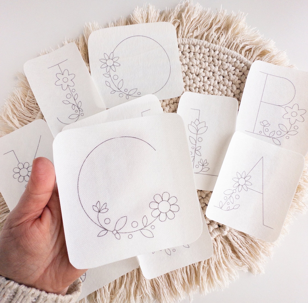 Large Monogram Embroidery Designs | Stick and Stitch Initial Embroidery ...