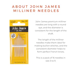 John James Embroidery Needles | John James Chenille Needles | John ...