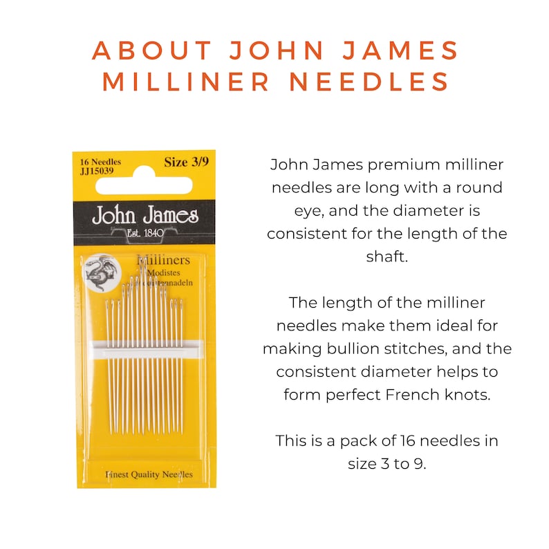 John James Embroidery Needles | John James Chenille Needles | John ...