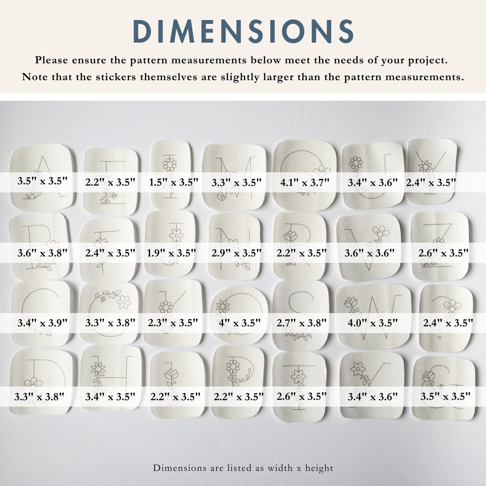 Large Monogram Embroidery Designs | Stick and Stitch Initial Embroidery ...