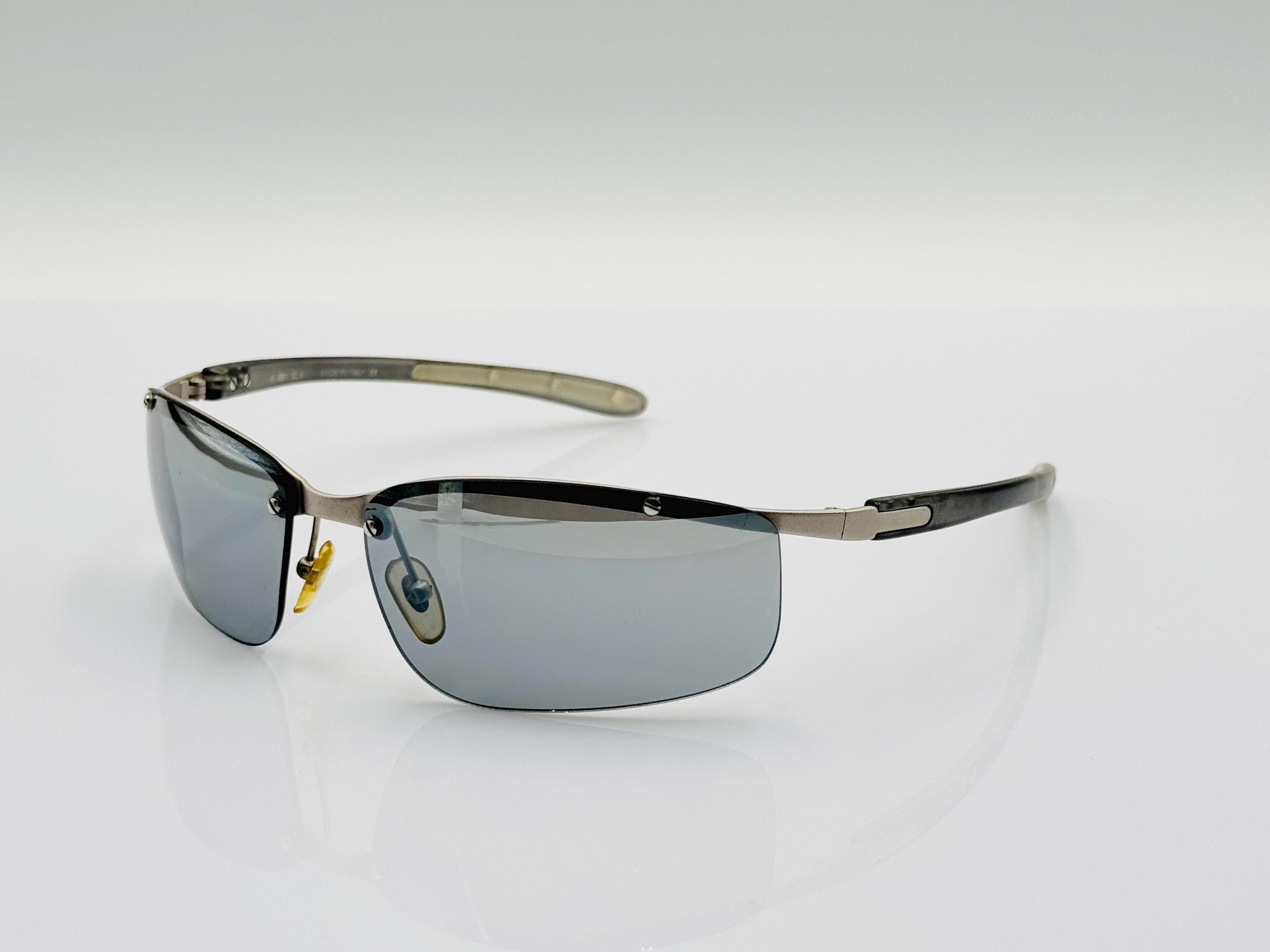 Kool Vintage 2000s Rimless Wrap Sunglasses, Men Women Made in Italy - Etsy