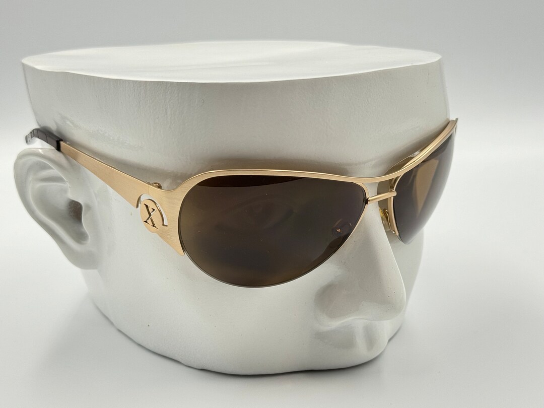 Exalt Cycle Vintage Unique Wrap Sunglasses, Men’s and Women’s, Gold ...