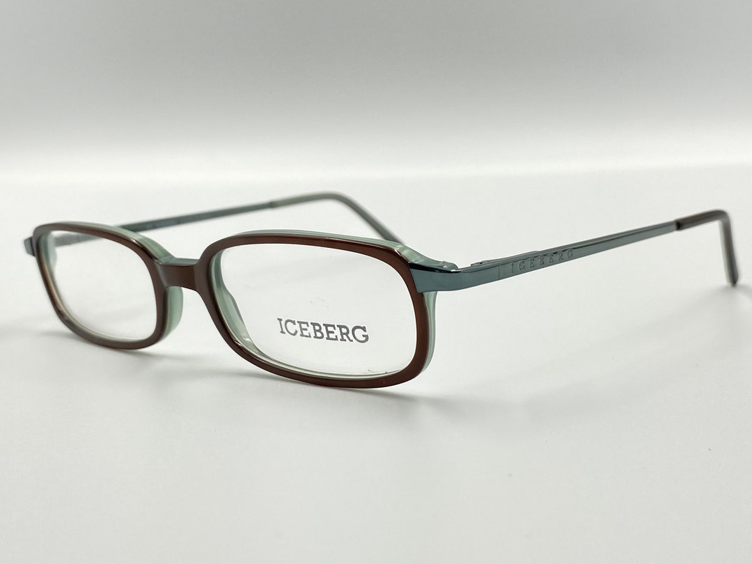 ICEBERG IG80122 Vintage Eyeglasses , Men Women, Brown and Silver ...