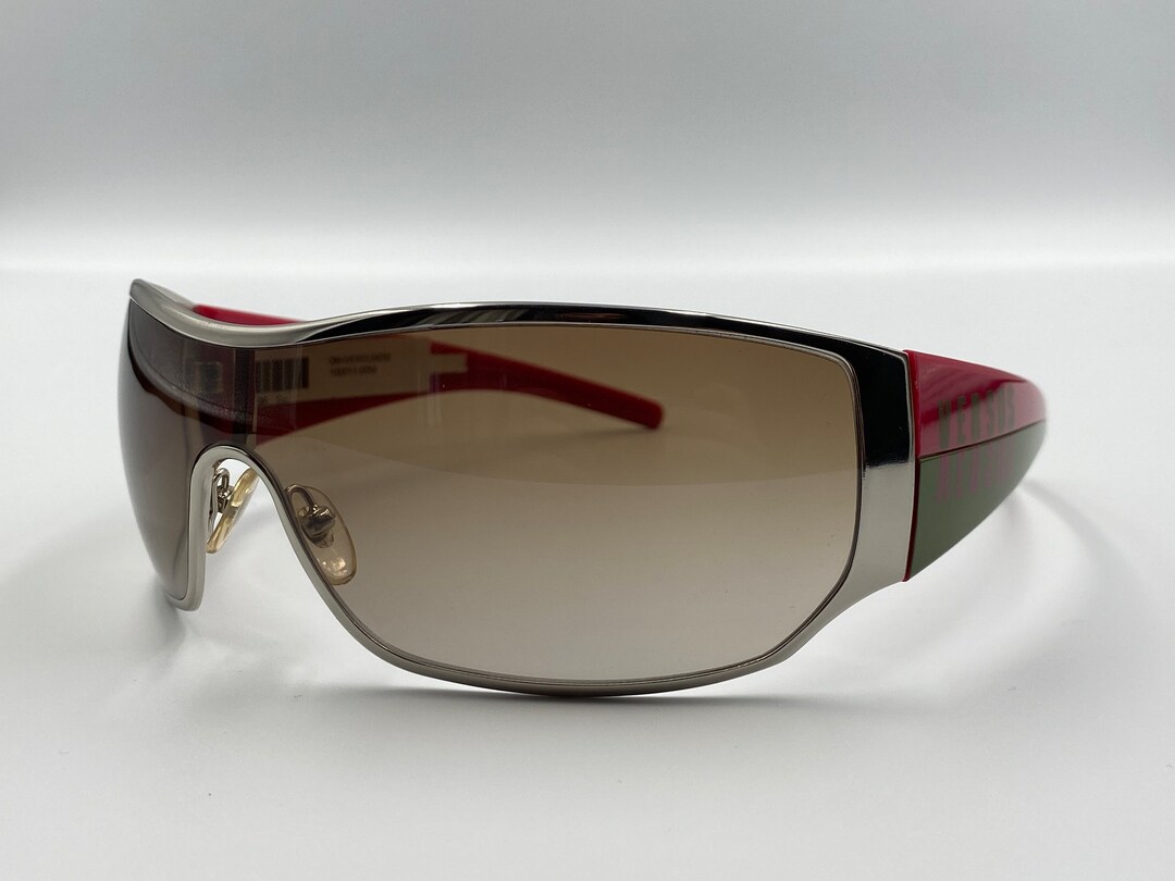 VERSACE VERSUS Mod.5035 Vintage Designer Shield Sunglasses Made in ...