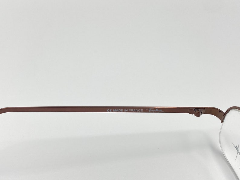 Thierry Mugler 6009 23 Vintage 90s Rare Eyeglasses, Bronze Half Rim ...