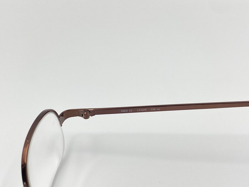 Thierry Mugler 6009 23 Vintage 90s Rare Eyeglasses, Bronze Half Rim ...