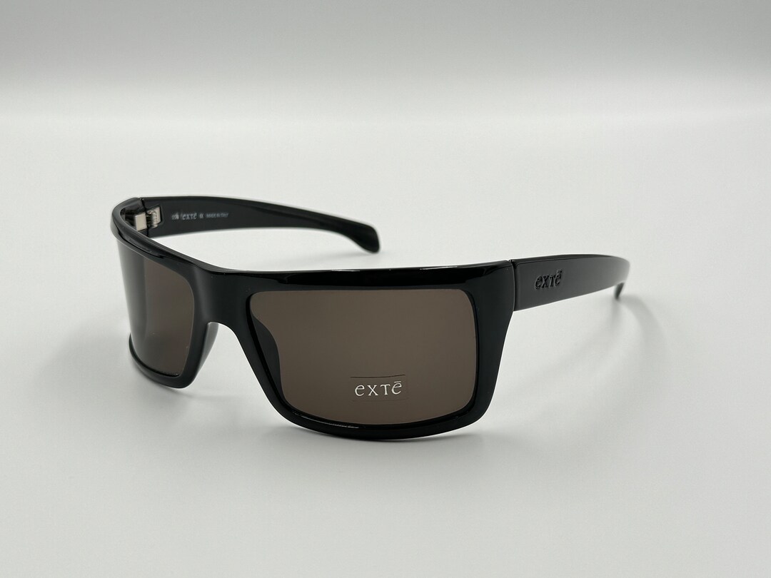 EXTE Vintage Wrap Sunglasses, Oversized Black Frame, Men’s Women’s, New ...