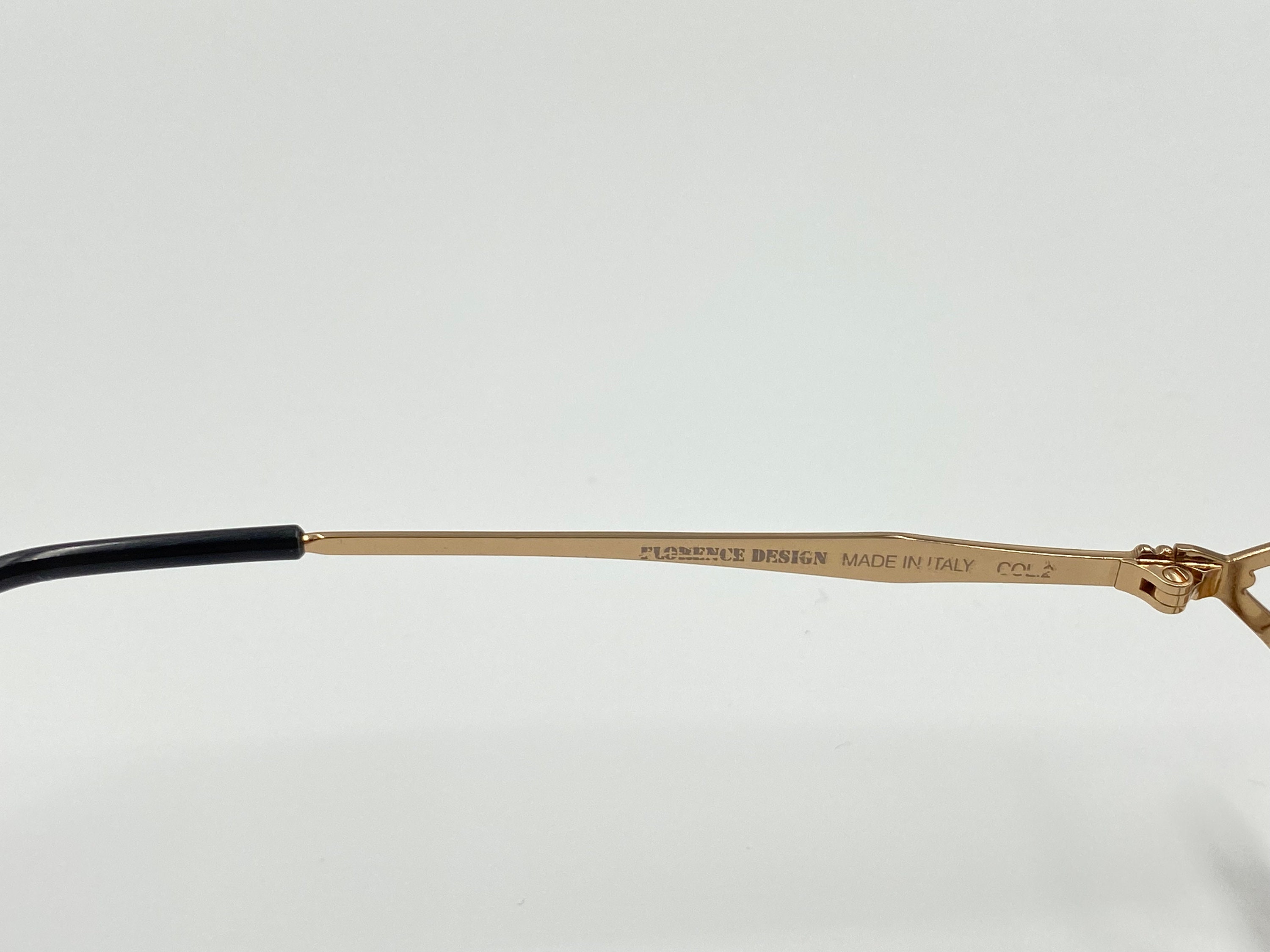 Linea Pitti Florence Design Vintage Oval Gold Eyeglasses , 80s, Mod.398 ...