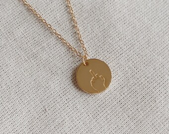 Middle Finger Necklace | Etsy