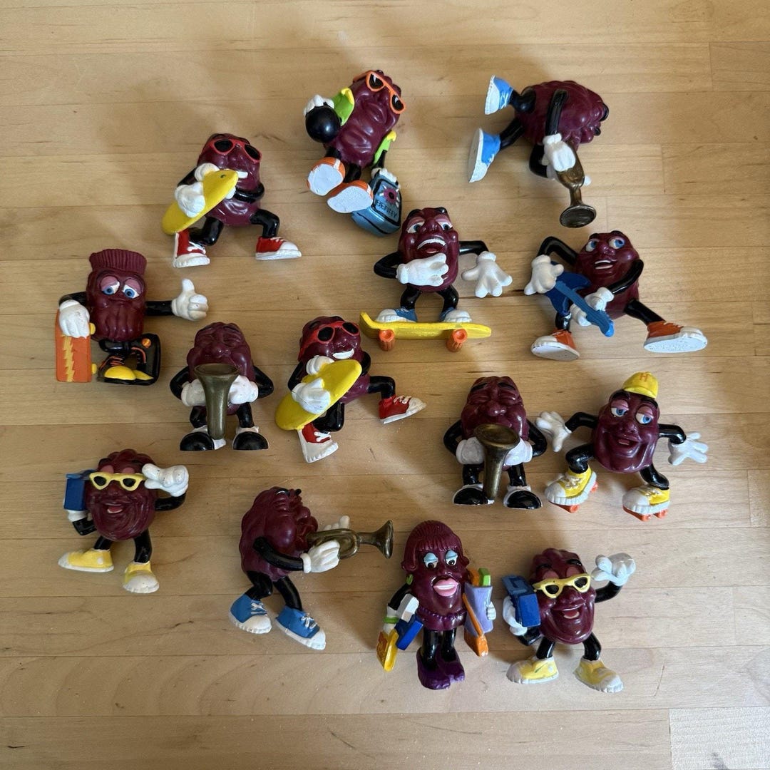 Vintage California Raisins PVC Figures Lot of 14 1980s Hardee’s - Etsy