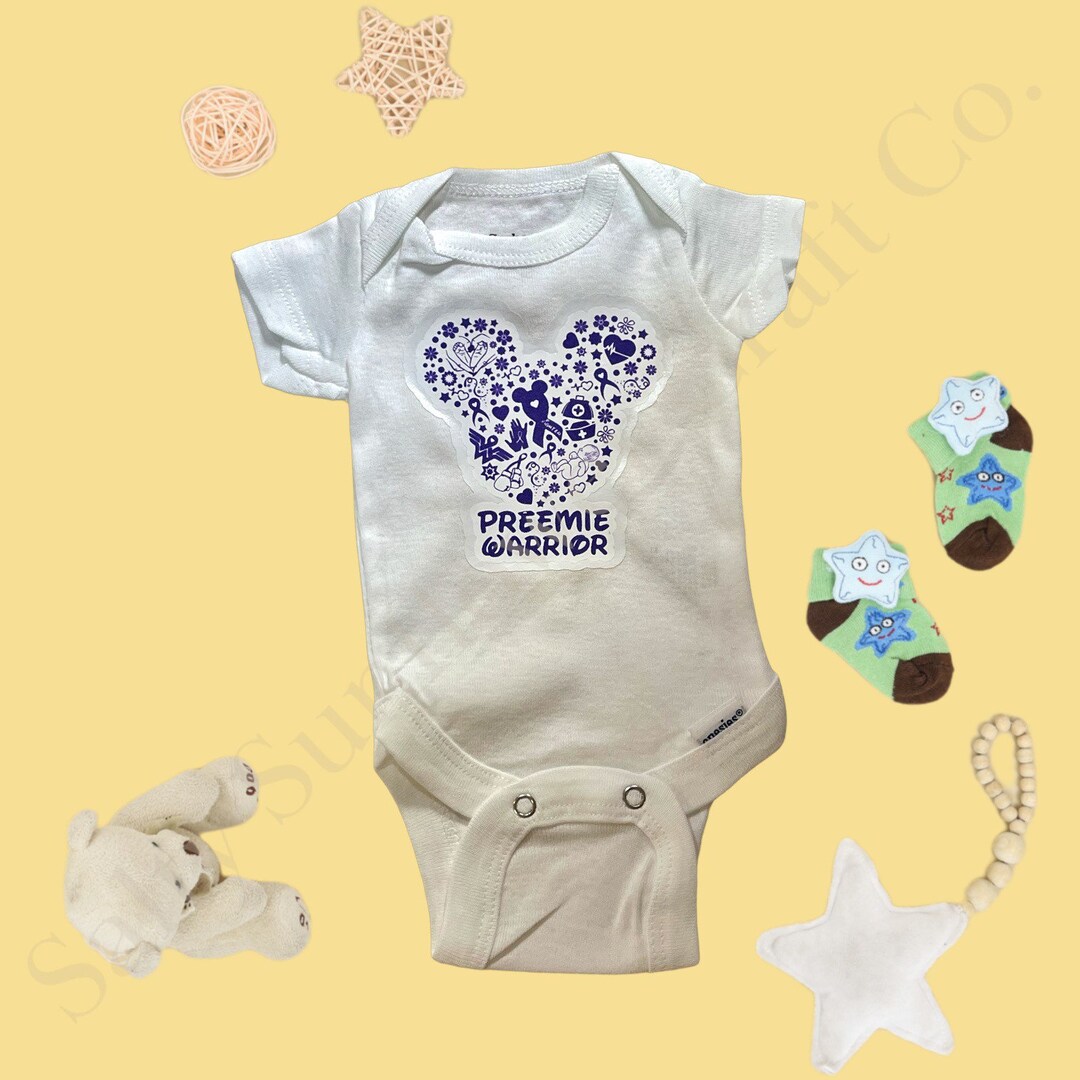 Mouse Preemie Awareness Design Preemie NICU Onesie free Shipping - Etsy