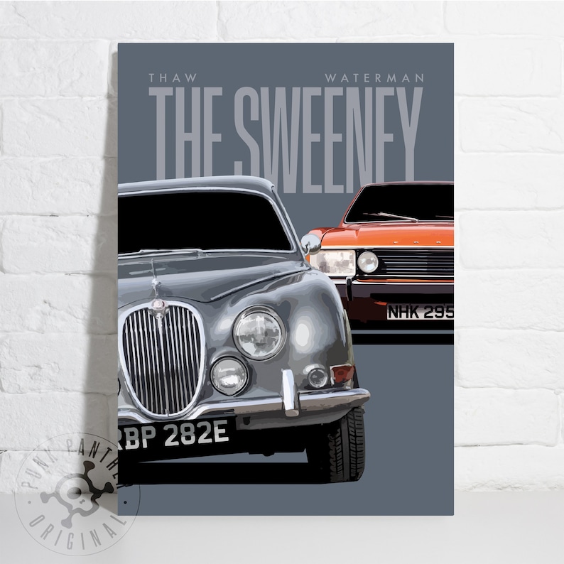 The Sweeney Poster Print Regan Classic Cars-type Jaguar - Etsy