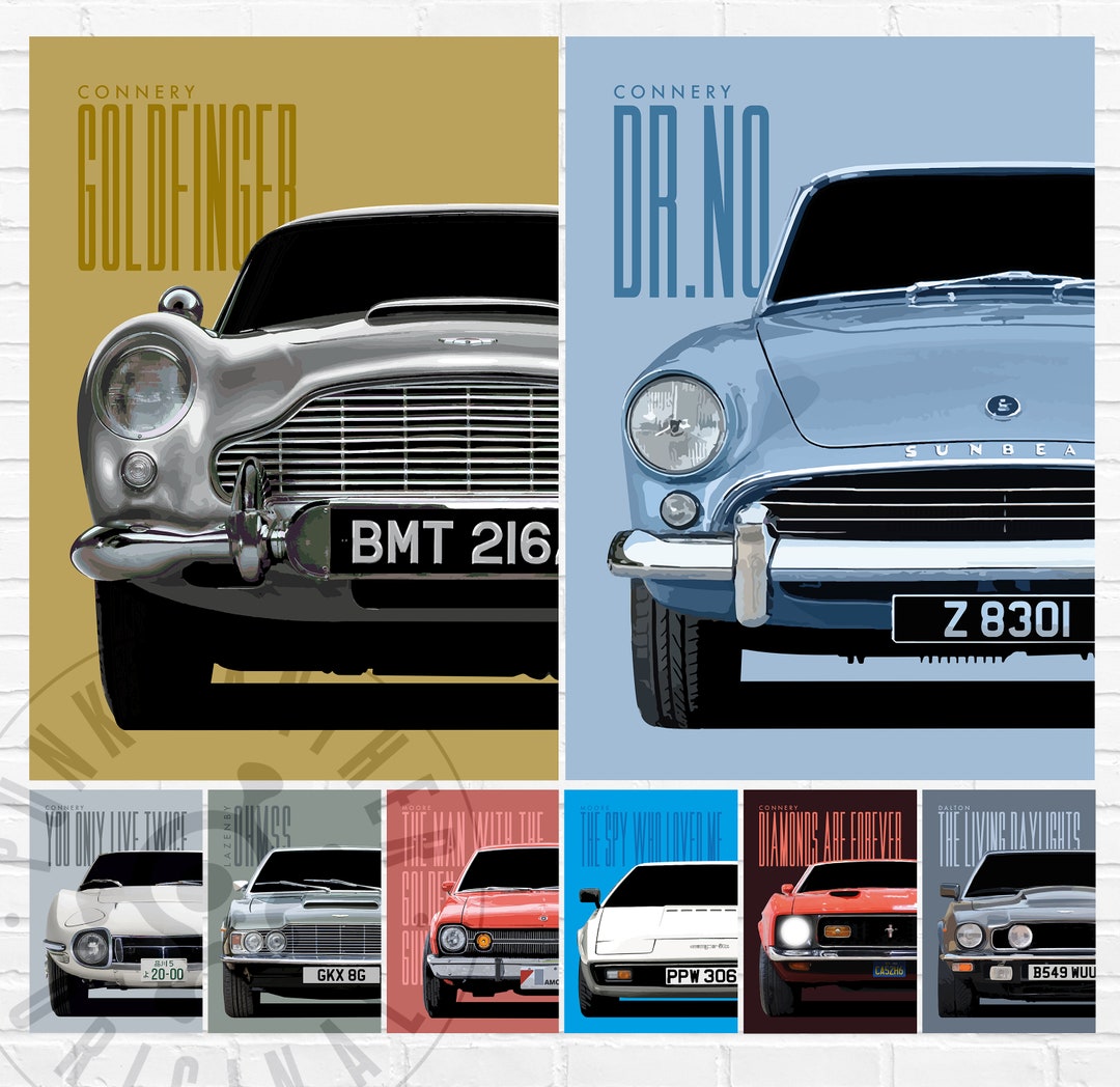 James Bond Dr No Goldfinger Only Live Twice Diamonds Are - Etsy