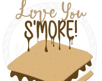 Love You Smore PNG Design - Etsy