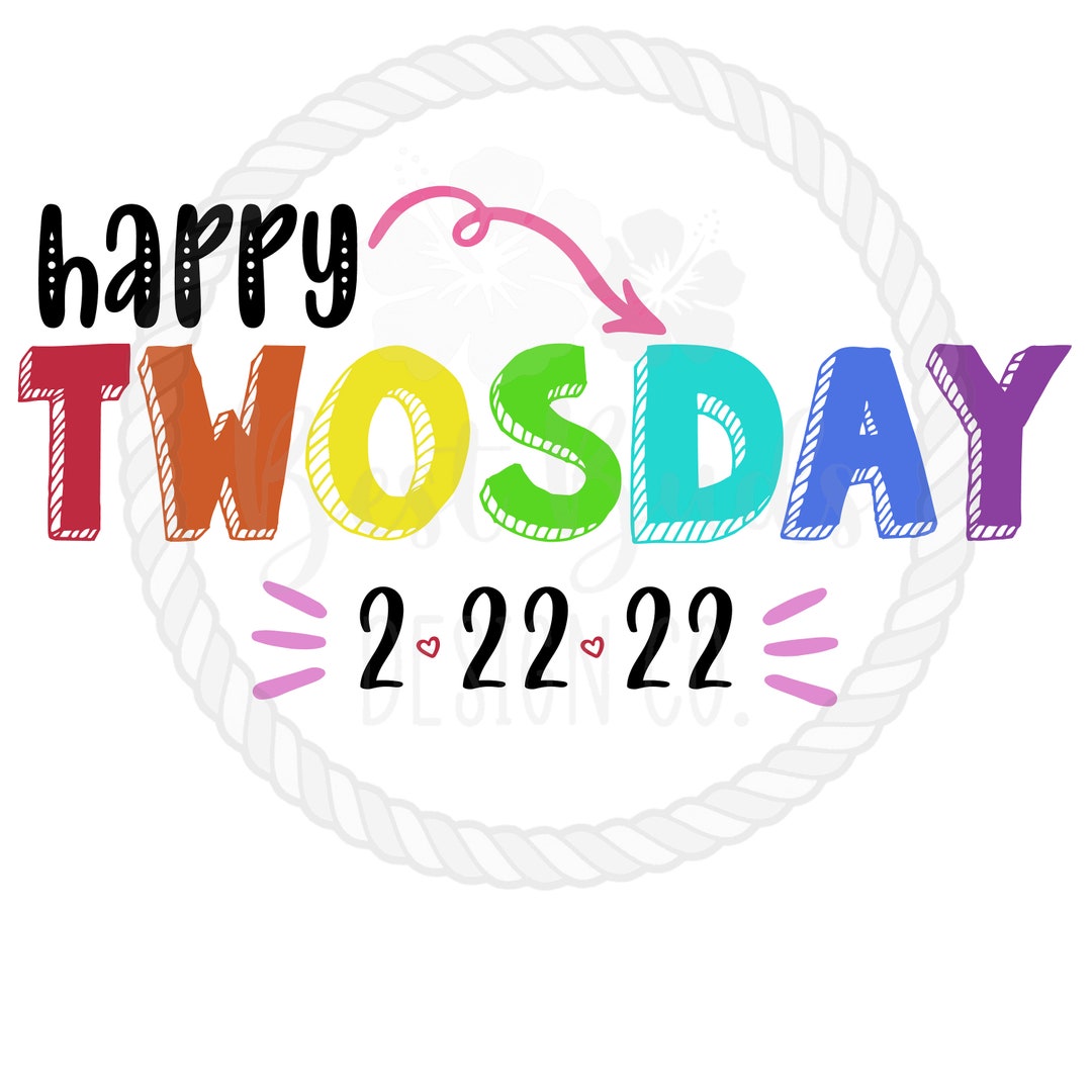 Happy TWOSDAY PNG Design - Etsy