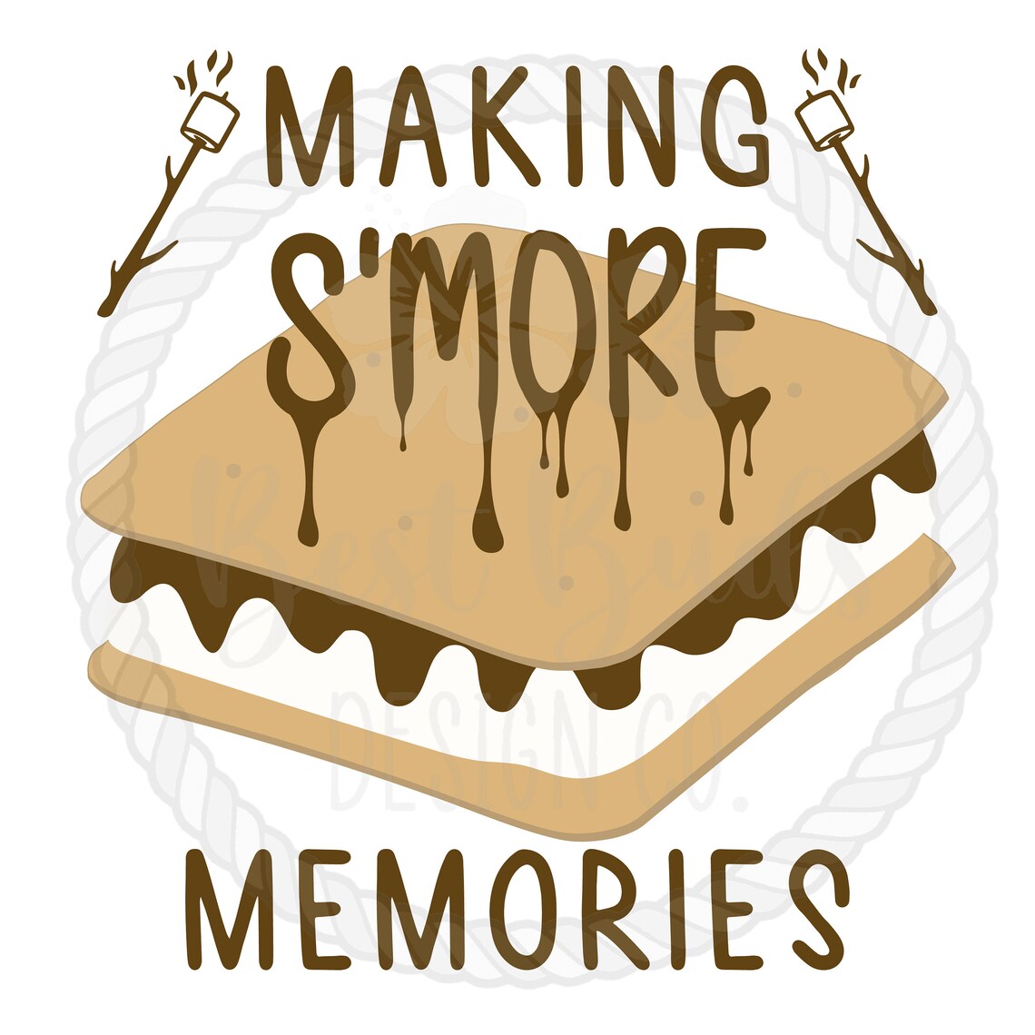 Making Smore Memories PNG Design - Etsy