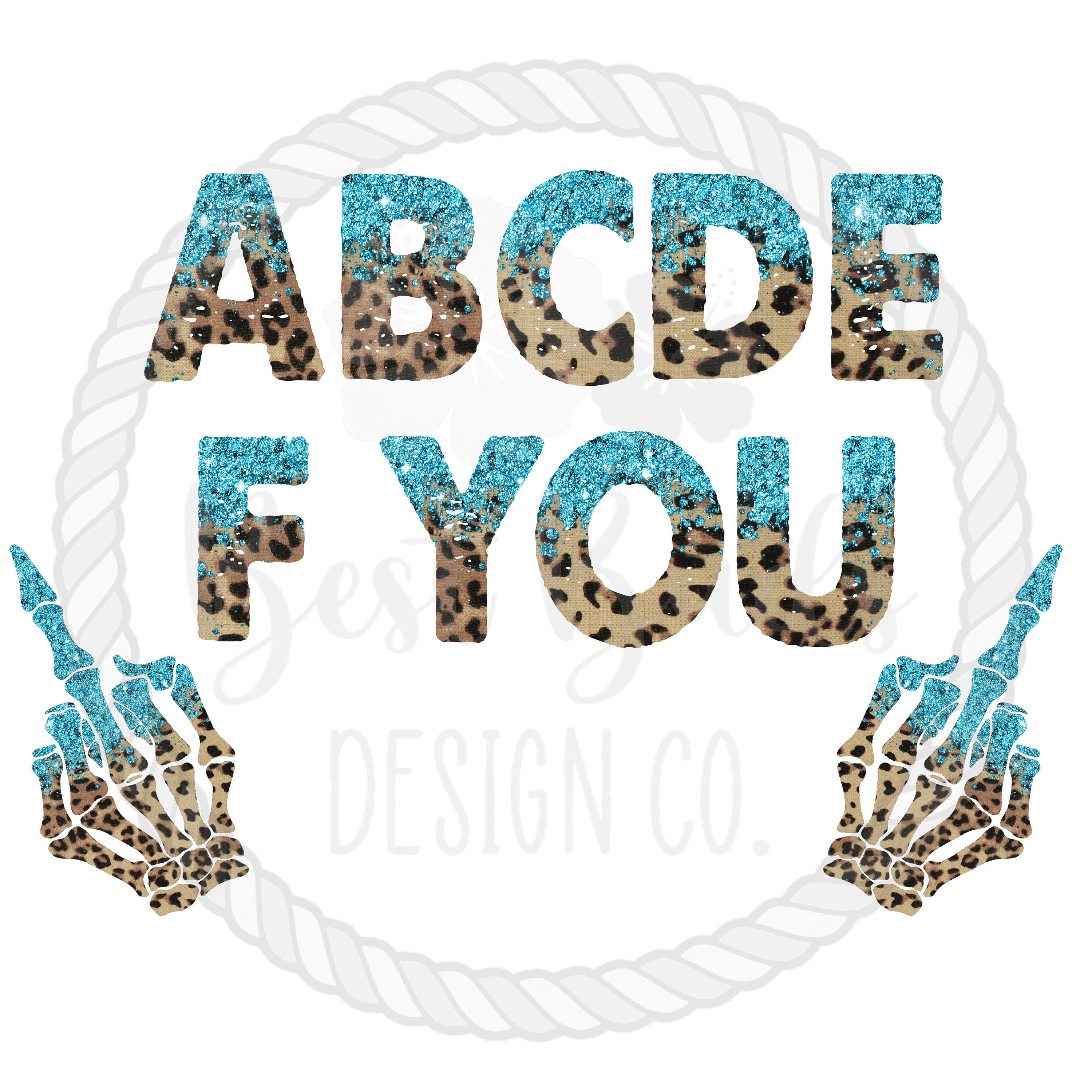 ABCDEF You PNG Design - Etsy