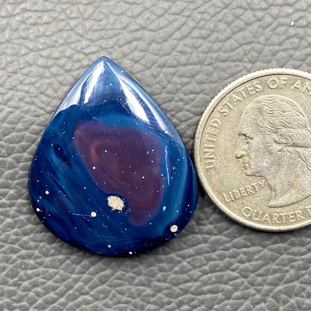 Leland Blue Cabochon: Gemstone for Jewelry #C1707 (30x25x5mm 26.cts) - Etsy