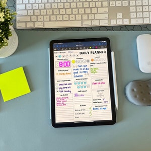 Digital Daily Planner for Goodnotes, Notability, Etc. on iPad | Undated ...
