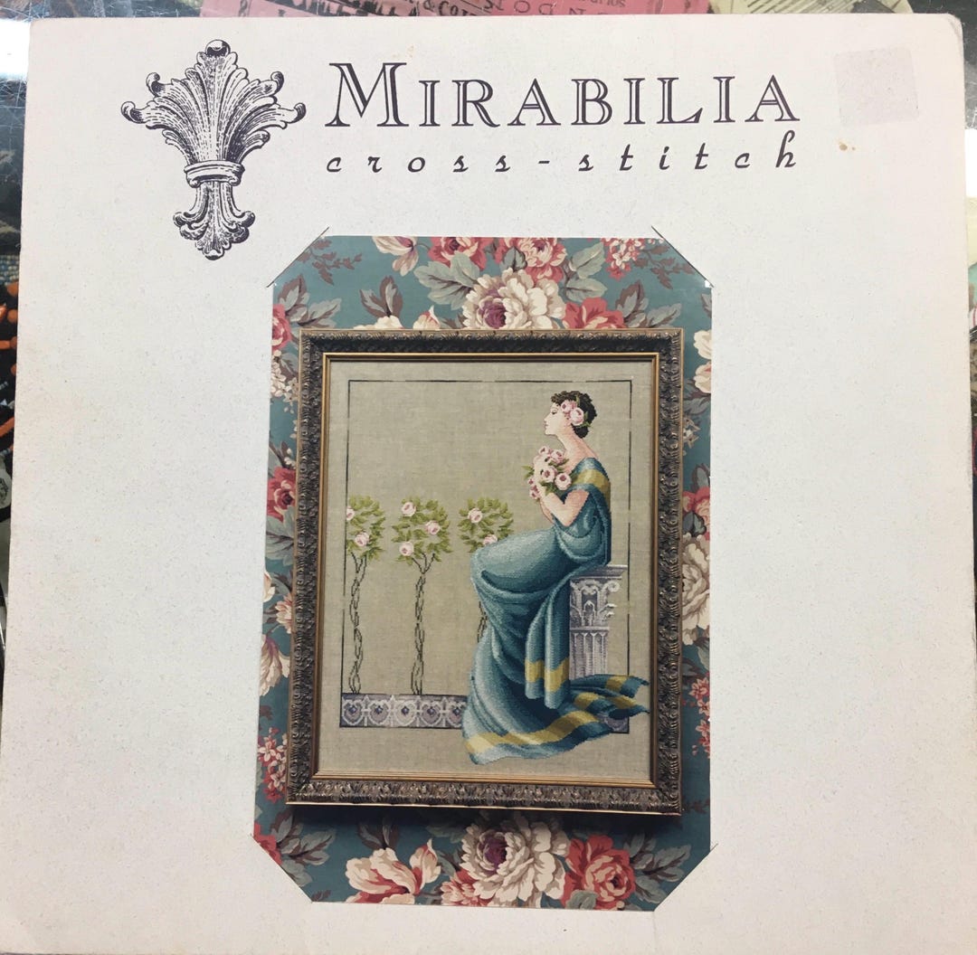 Mirabilia OOP Damask Roses Cross Stitch Pattern Chart MD 01 - Etsy
