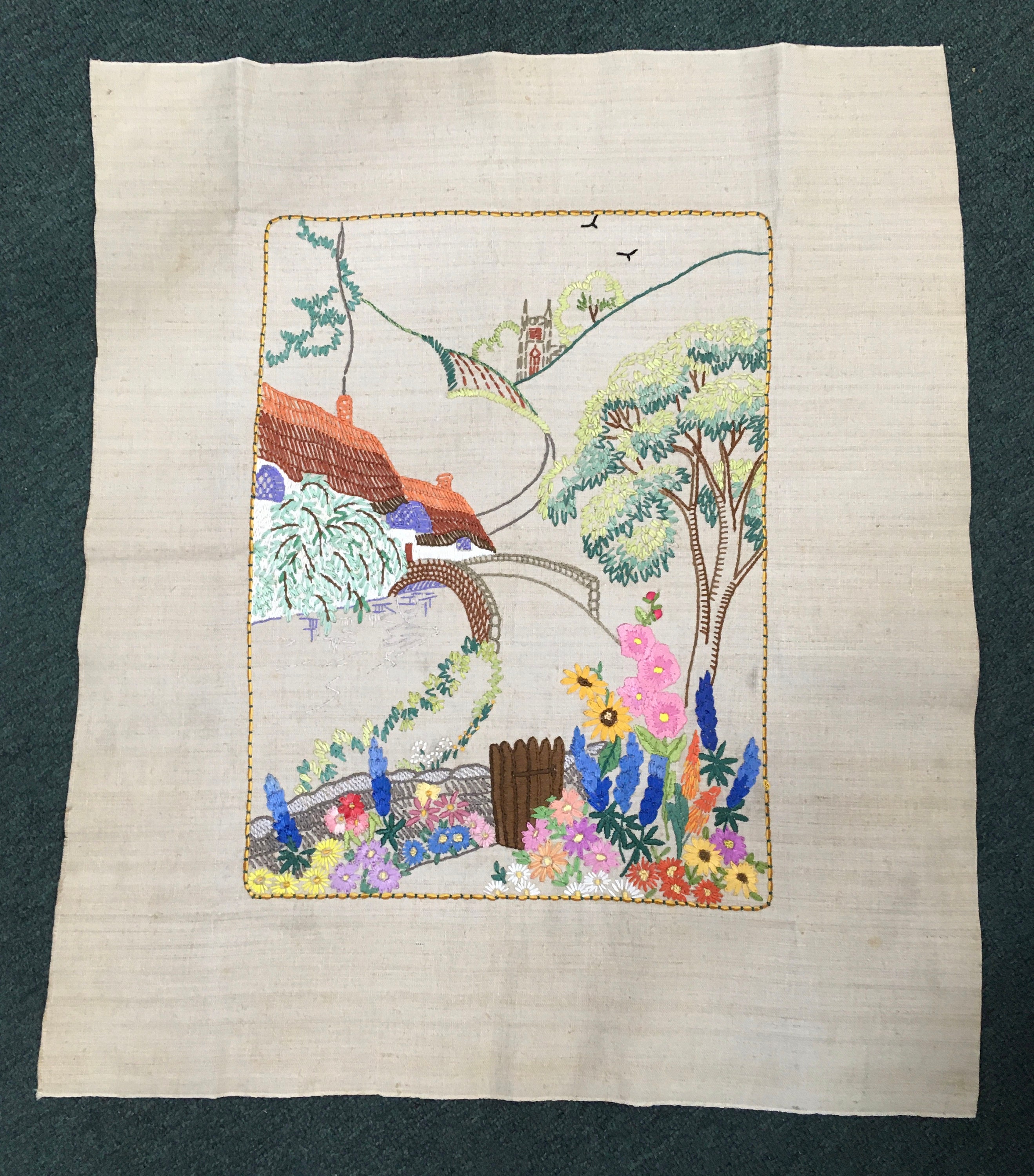 Vintage Linen Embroidery - Etsy