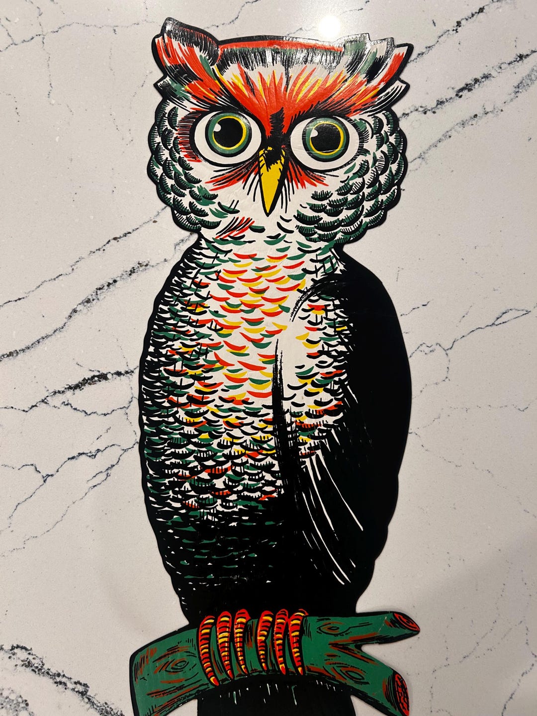 Rare Vintage Owl Halloween Beistle 1950’s - Etsy