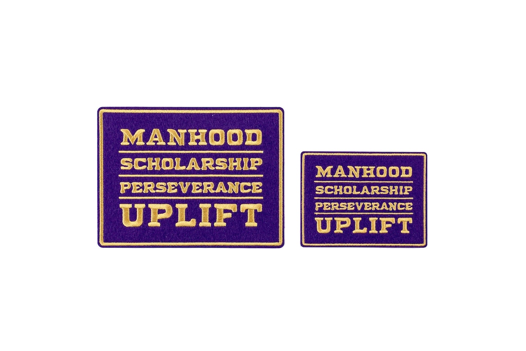 Manhood Scholarship Perseverance Uplift Patch 2.75" H X 3.5"w - Etsy