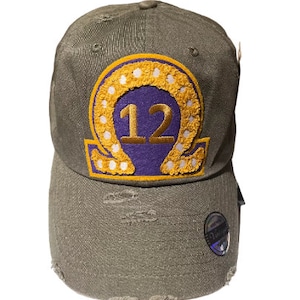 Omega Psi Phi Distressed Numbered Hat - Etsy
