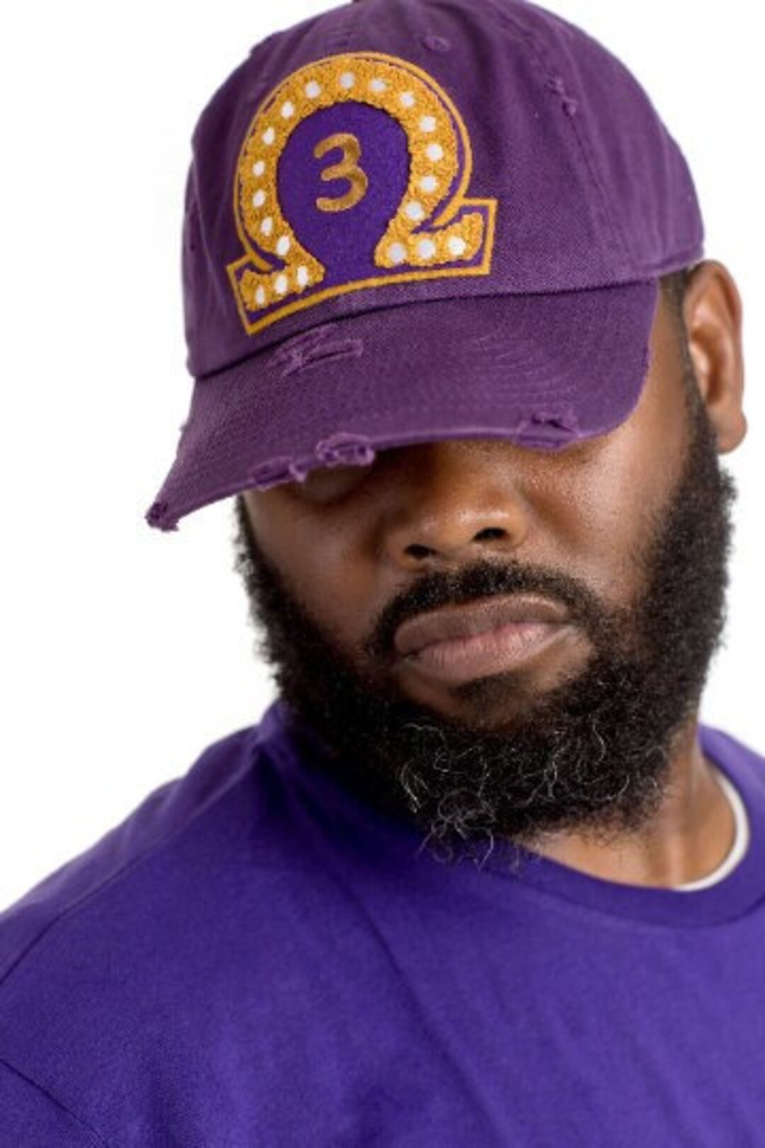 Omega Psi Phi Distressed Numbered Hat - Etsy
