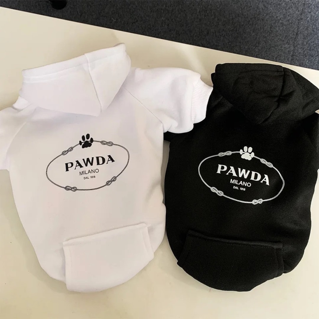 Pet Hoodie, Pawda Winter Dog Sweater, Thick Fleece Winter Pet Hoodie ...