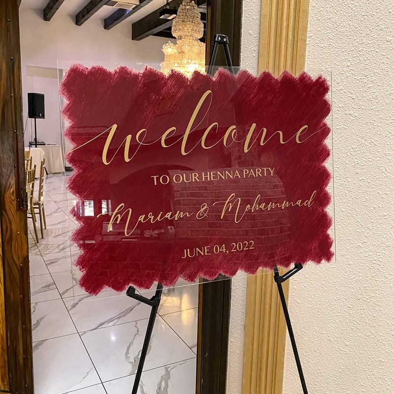 Acrylic Welcome Sign - Etsy