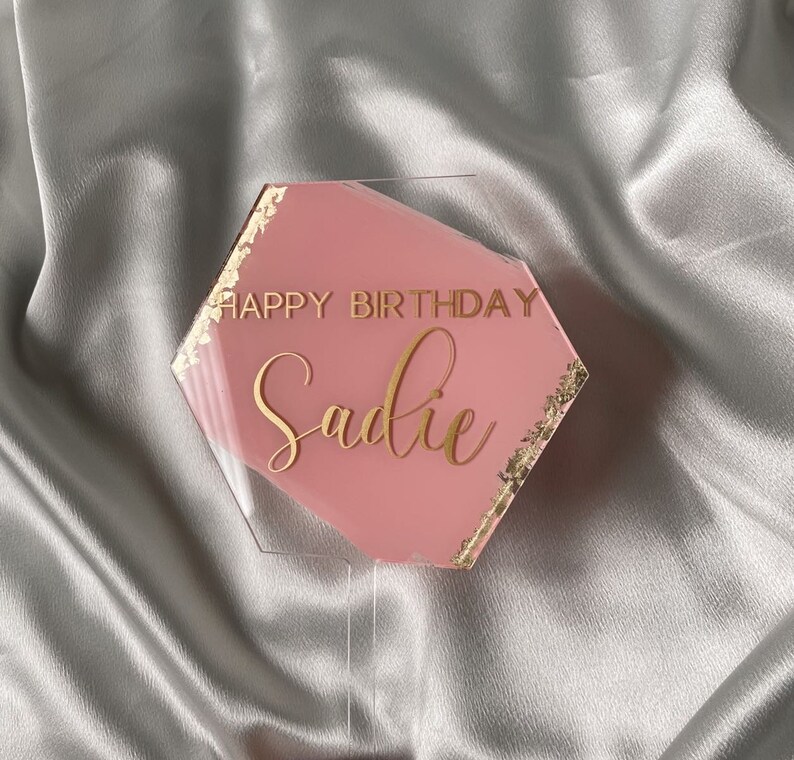 Custom Acrylic Cake Topper Personalized Cake Topper - Etsy