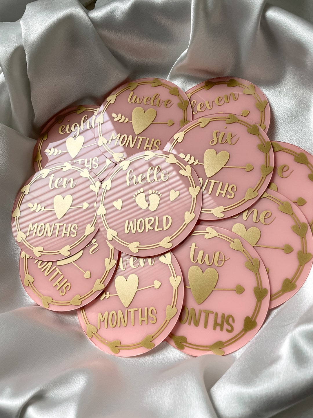 Acrylic Milestone Set Acrylic Baby Milestone Circles - Etsy