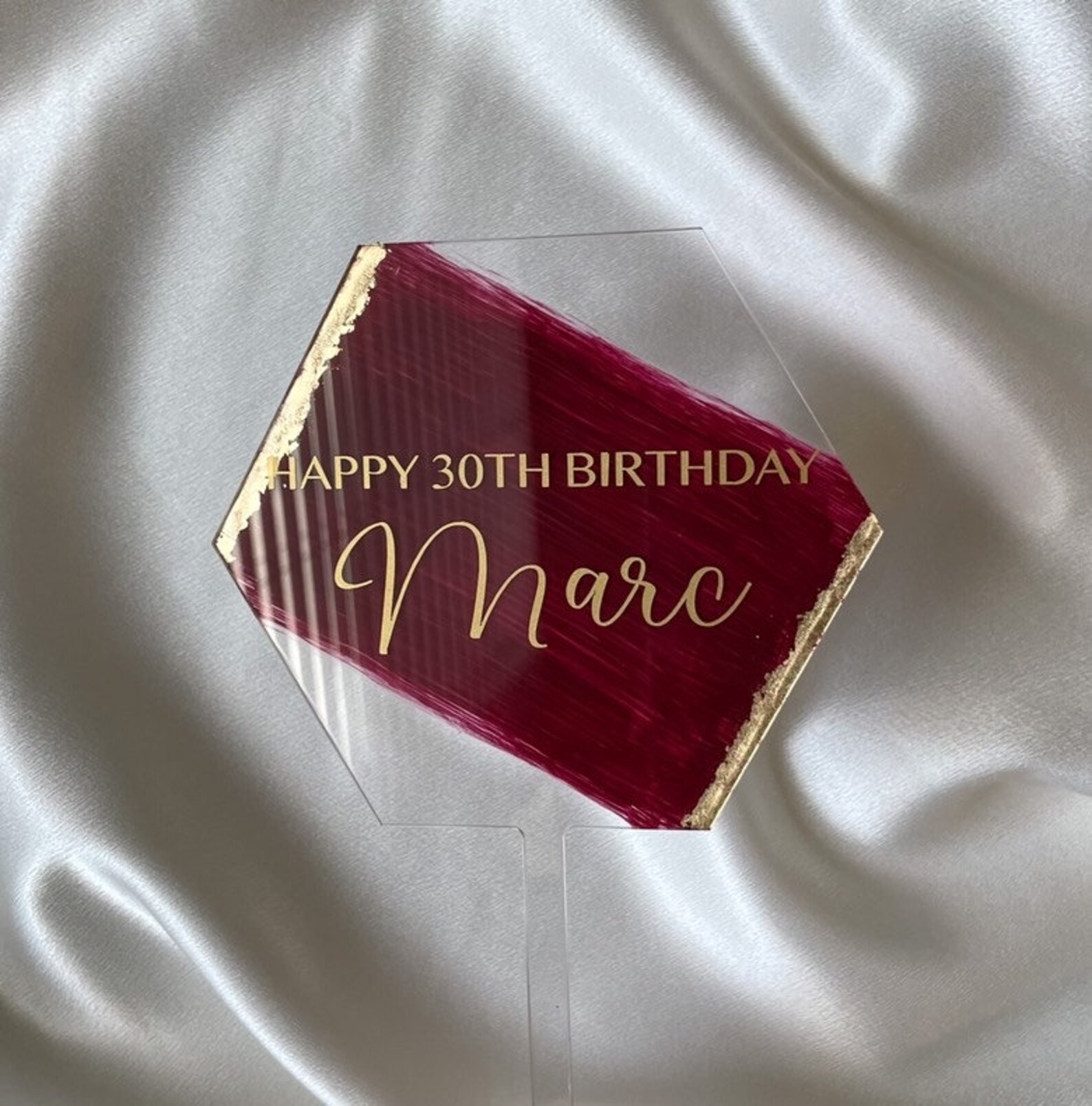 Custom Acrylic Cake Topper Personalized Cake Topper - Etsy