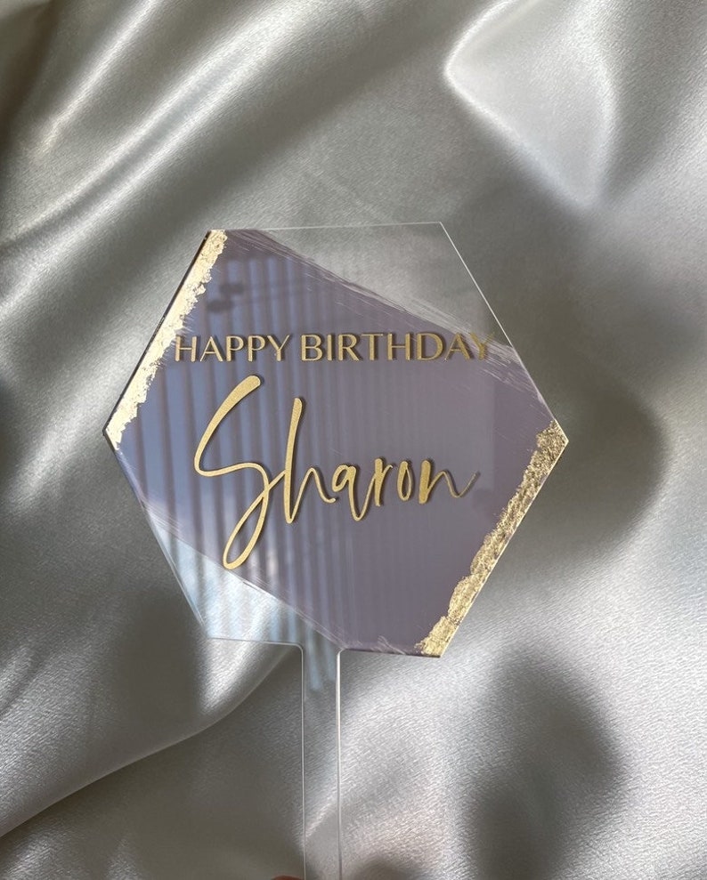 Custom Acrylic Cake Topper Personalized Cake Topper - Etsy