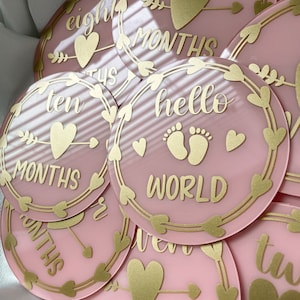 Acrylic Milestone Set Acrylic Baby Milestone Circles - Etsy