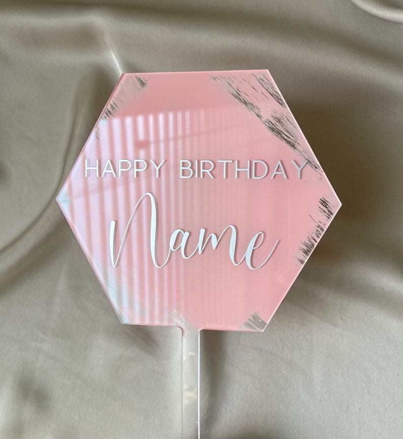 Custom Acrylic Cake Topper Personalized Cake Topper - Etsy