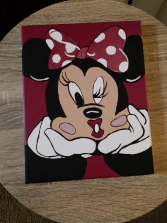 Minnie Mouse Painting - Etsy