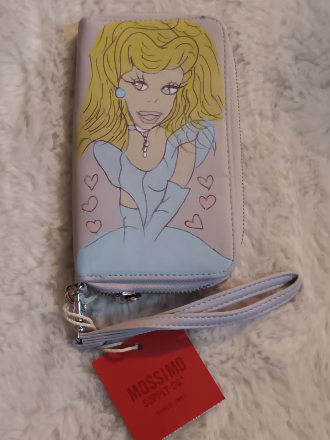 Cinderella Hand Painted Wallet, Cartoon, Disney, Cinderella, Acrylic ...