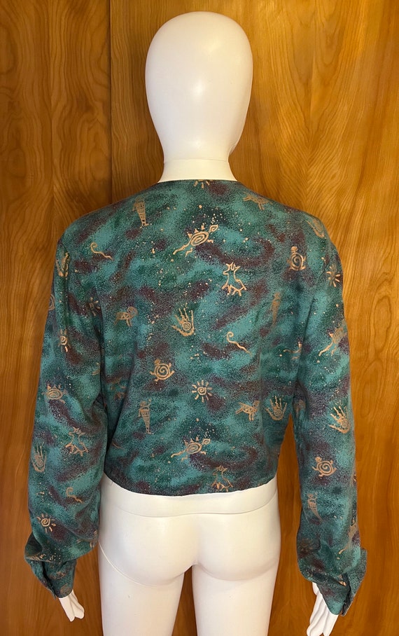 90s Native American symbols Rodeo queen Roper blouse!… - Gem