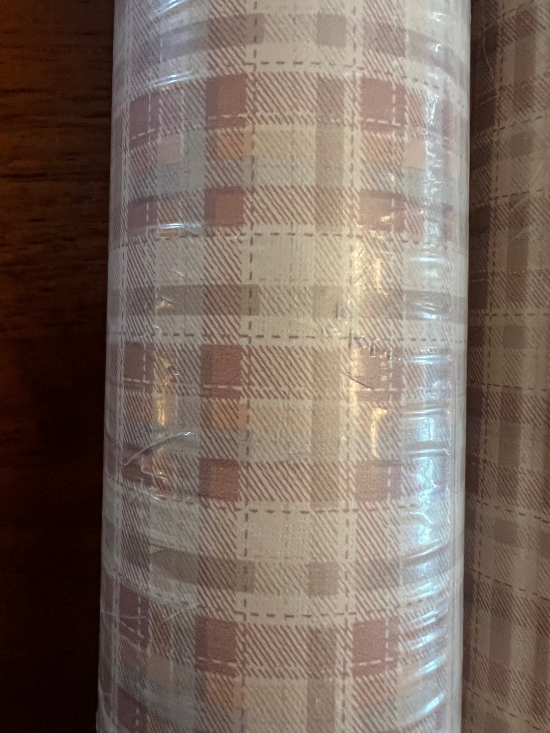 70’s 80’s Deadstock Novelty Plaid Wallpaper Border Country Pastel Plaid ...