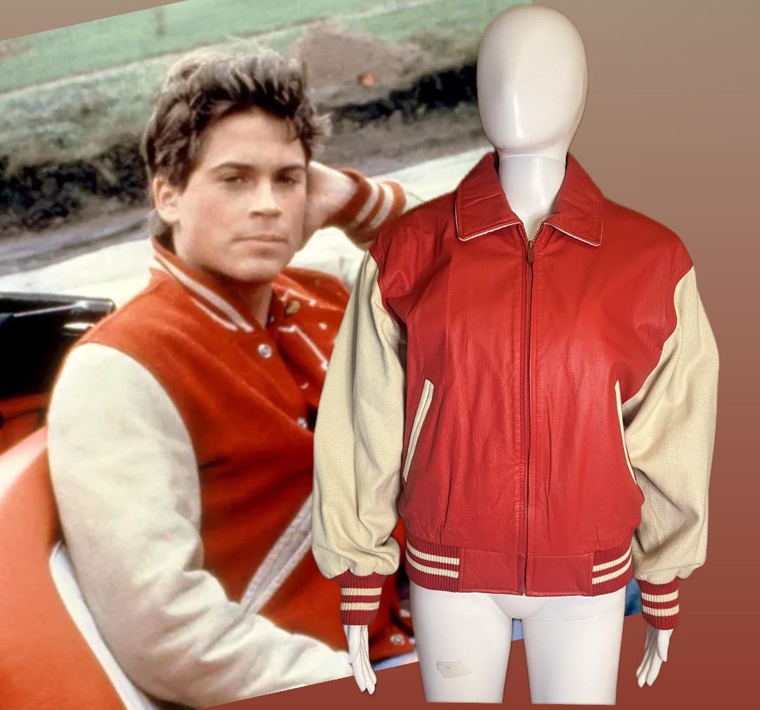 80s Wilson's Leather Varsity Letterman's Jacket /cream Wool 80s Wilson's Leather Varsity Letterman's Jacket /cream Wool