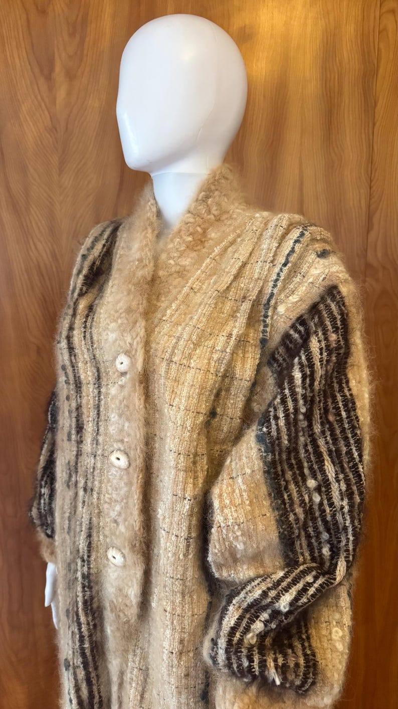70s RARE Nancy Paap Cocoon Mohair Wearable Art Jacket – Mohair With ...